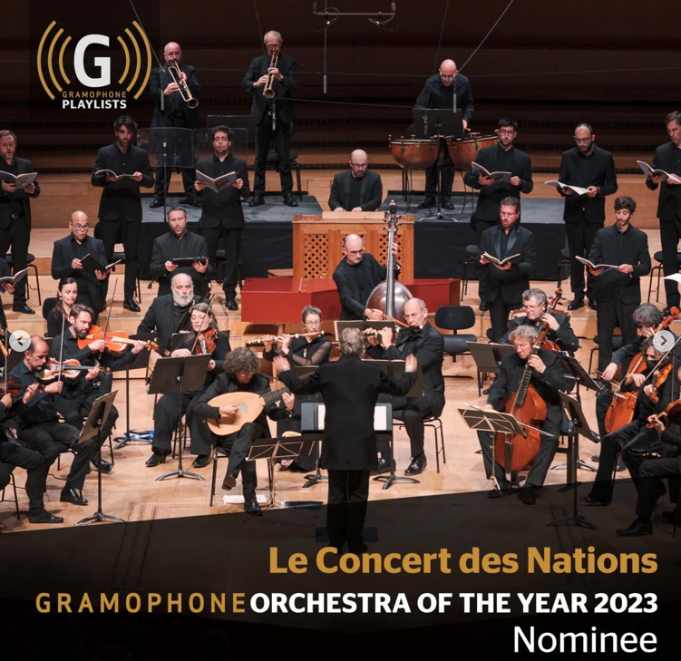 Le Concert des Nations nominada “Orquestra de l'any 2023” per ...