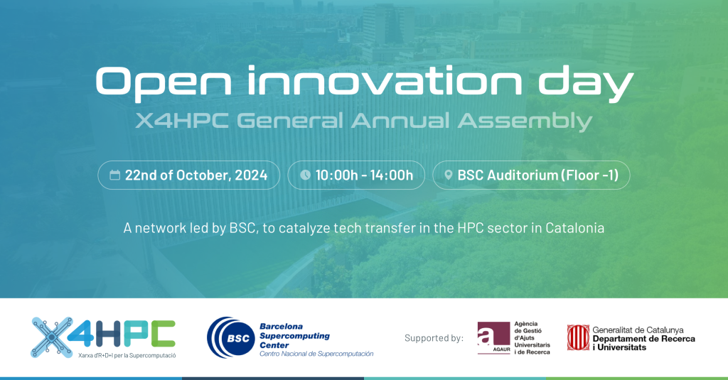 X4HPC Open Innovation Day: 22 de octubre de 2024 - X4HPC
