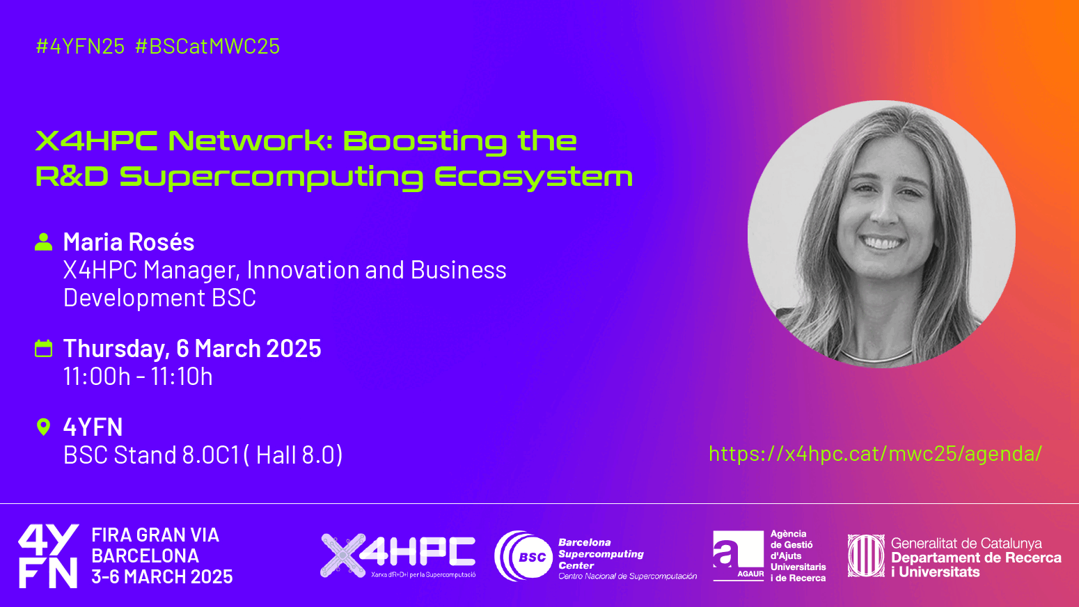 La Xarxa X4HPC al 4YFN 2025 - X4HPC